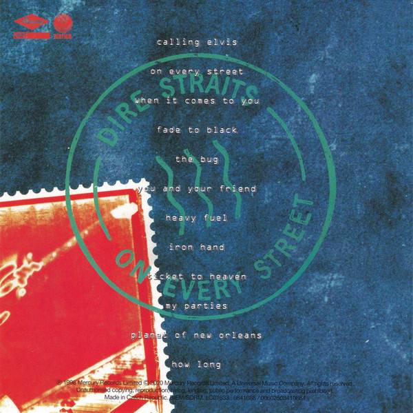 Dire Straits The Studio Albums 1978 1991 : CD 6 Back | CD Covers ...